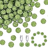 Amazon.com: Beadthoven 100pcs 10mm Rhinestone Beads for Blue Bracelets ...