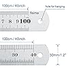 Large Stainless Steel Ruler Rule Measure Straight Edge 1 Metre Meter 40 ...