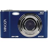 Amazon.com : Minolta MND20 44 MP / 2.7K Ultra HD Digital Camera (Silver ...