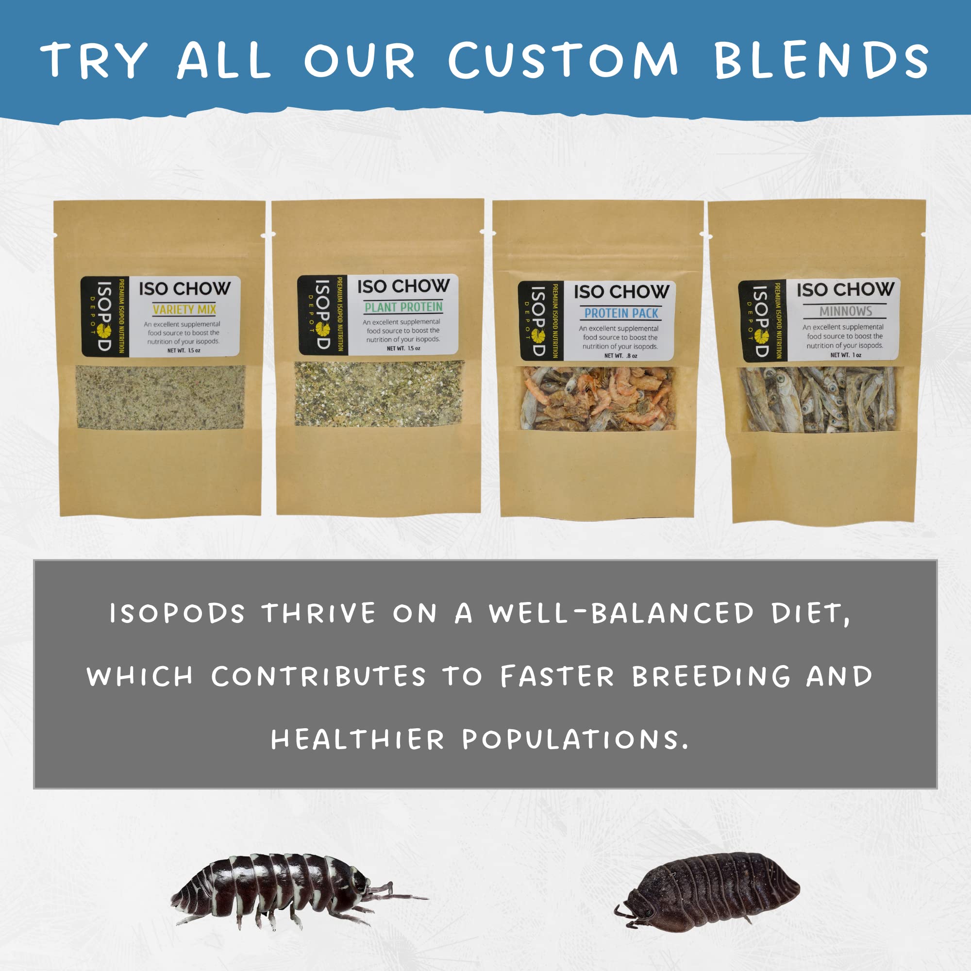 Mua Isopod Depot Iso Chow Protein Pack .8 oz - Premium Isopod Food ...