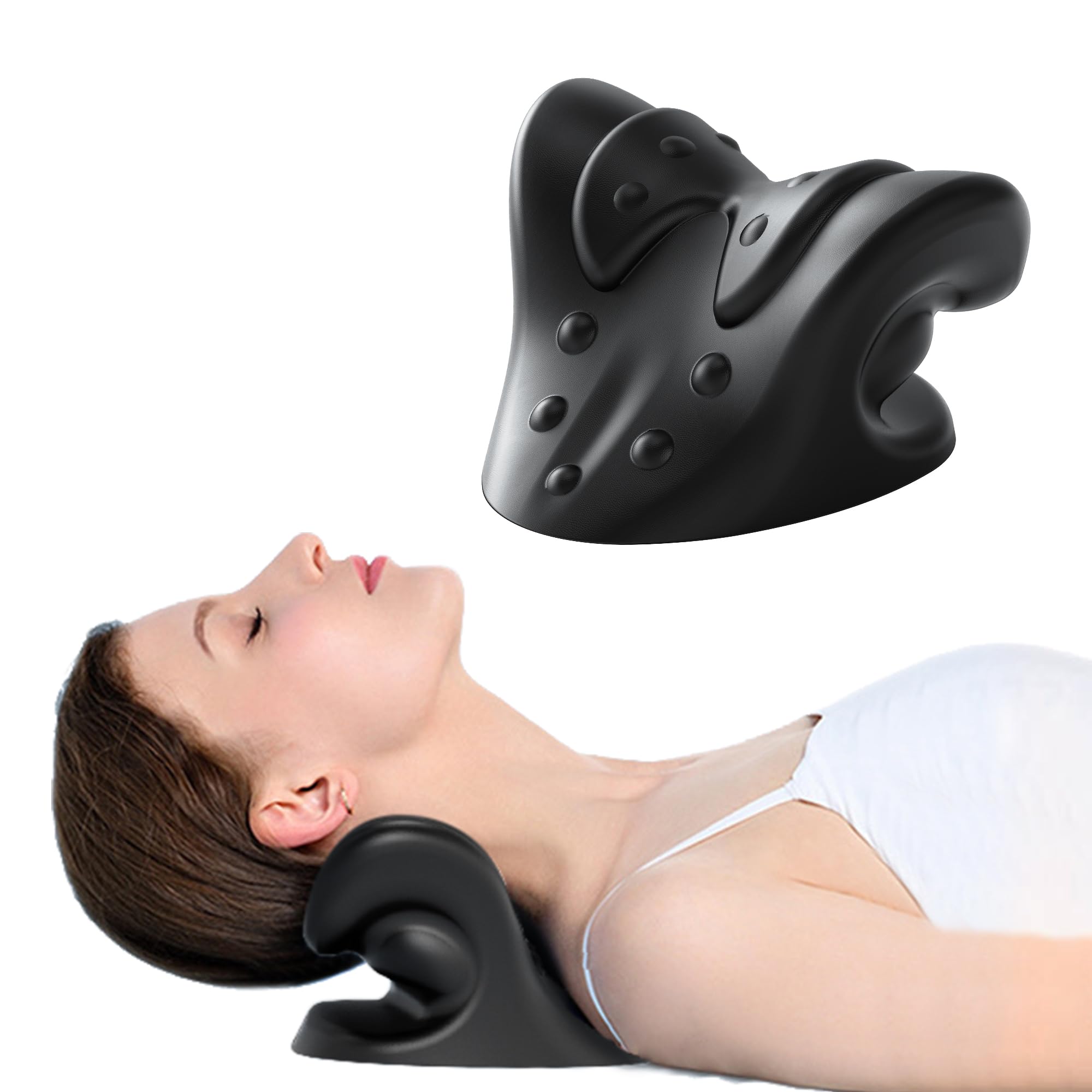Fanlecy Neck and Shoulder Relaxer, Neck Cervical Traction Device Neck ...