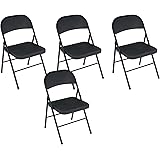 Amazon.com: COSCO Vinyl Folding Chair, 4 Pack, Black : Home & Kitchen
