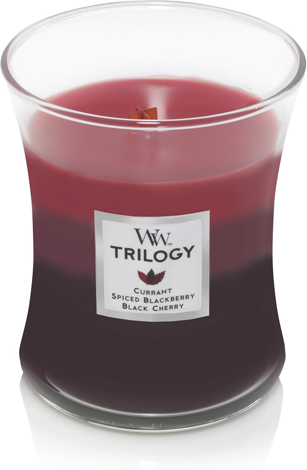 WoodWick Hourglass Scented Trilogy Candle with Pluswick Innovation, Sun ...