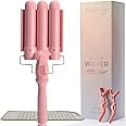 Amazon.com: 3 Barrel Curling Iron Wand - Triple Hair Waver & Crimper for Beach Waves Set ...