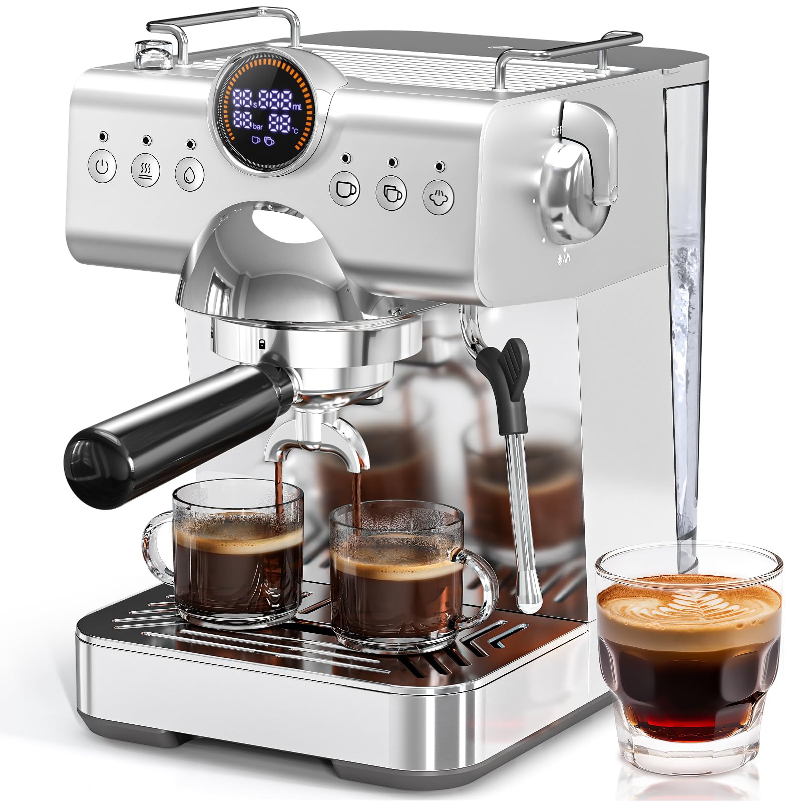 20 Bar Espresso Machine with Cold Brew, Professional Expresso Machines ...