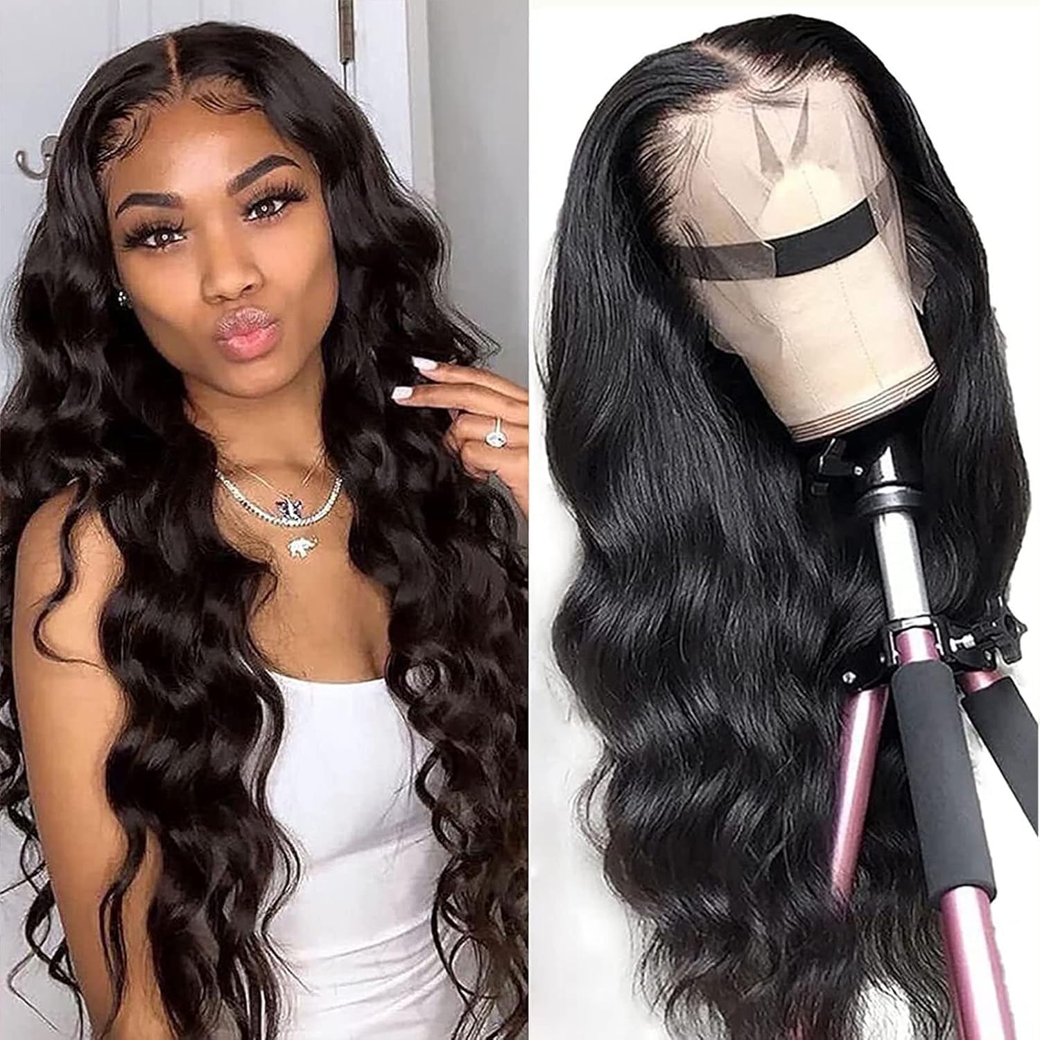 NewYou Body Wave Lace Front Wigs Human Hair Pre Plucked for Black Women ...