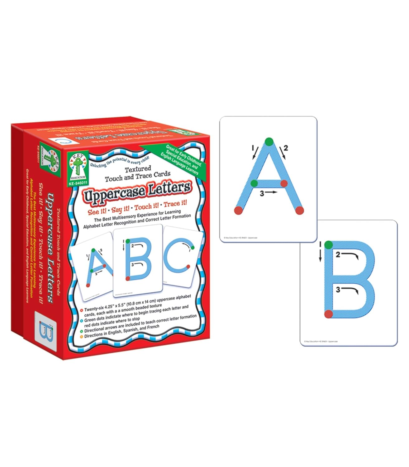 Textured Touch and Trace: Uppercase: The Best Multisensory Experience ...