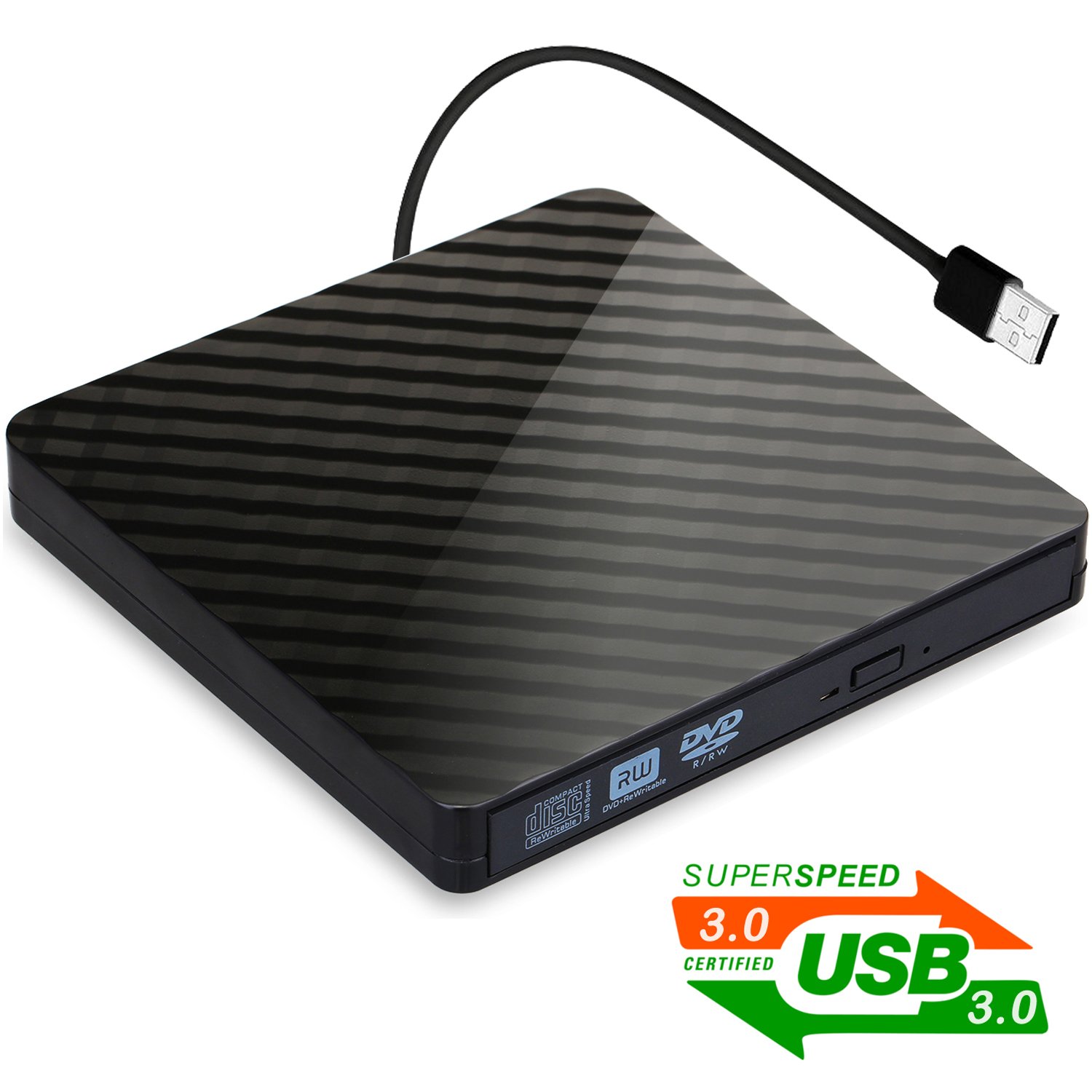 אלקטרוניקה - External CD Drive, USB 3.0 CD DVD-RW Drive, Pecosso Ultra ...