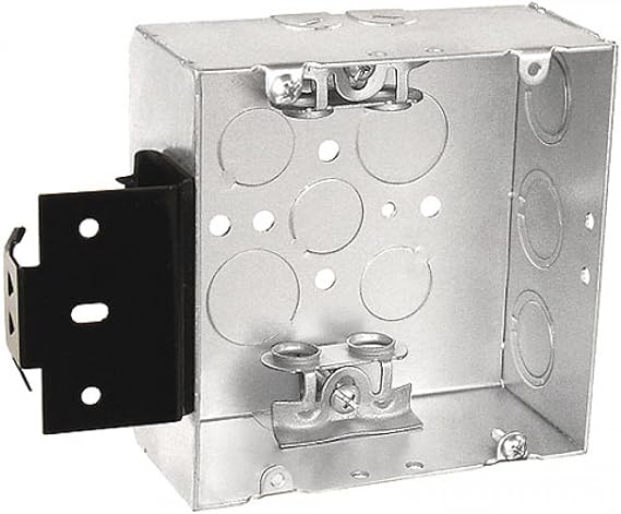 1 Pc, 4-11/16 Welded Junction Box, 2-1/8 In. Deep, Metal Stud Bracket ...