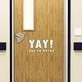 Amazon.com: ZLKAPT Yay You're Here! Back to School Classroom Door Decal ...