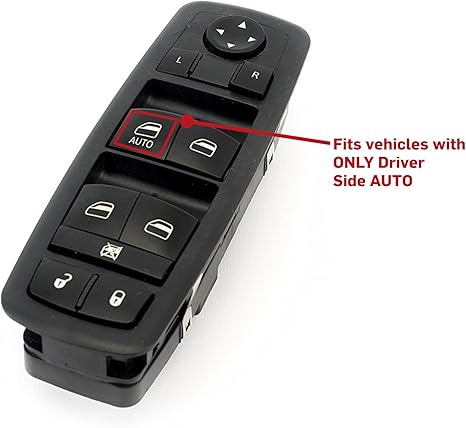 Driver Side Master Power Window Switch - Replaces Part# 4602632AH ...