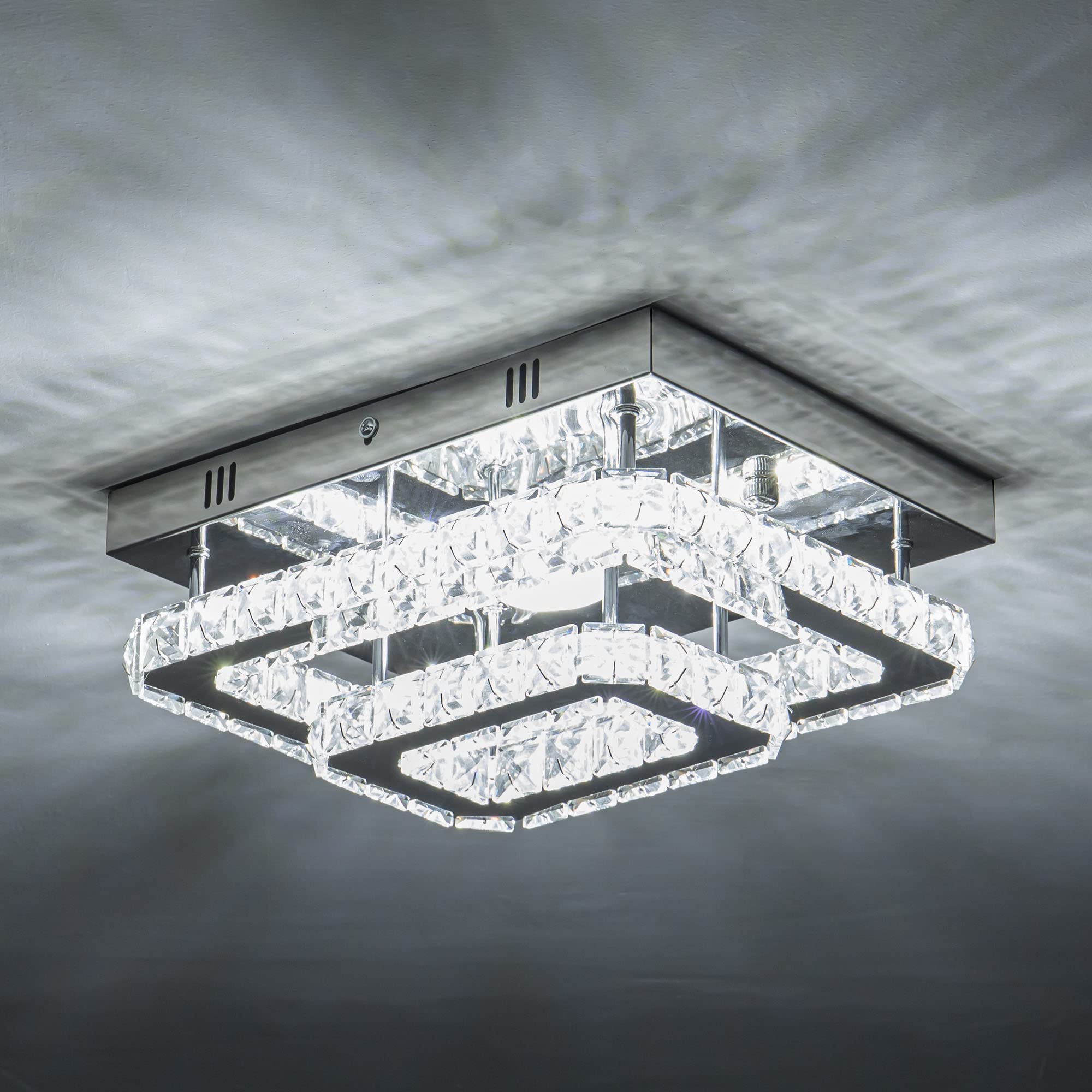 LED Crystal Chandelier Kitchen Ceiling Lights Crystal Flush Mount ...