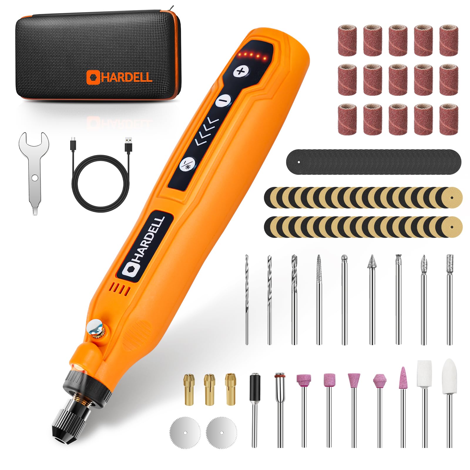 Mua HARDELL Mini Cordless Rotary Tool, 5-Speed and USB Charging Rotary ...