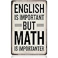 Amazon.com: Funny Math Posters - Math Teacher Gift, Tin Sign Wall Art ...