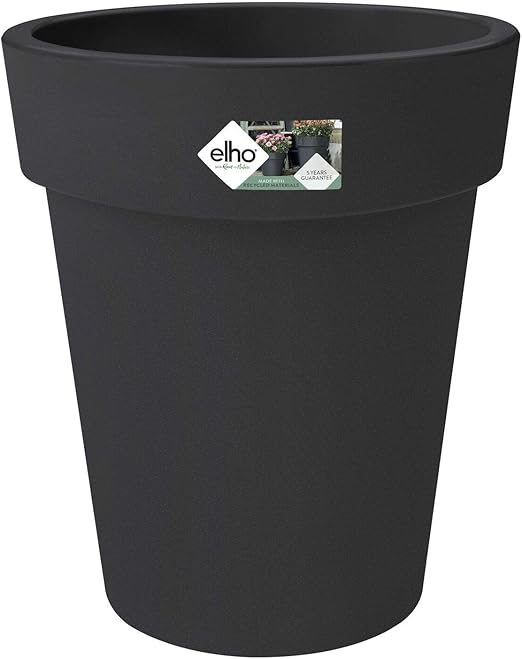 Elho Green Basics Top Planter High 35 - Flowerpot - Living Black ...