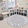 Amazon.com: LIVEBOX ABC Round Rug for Kids Bedroom, Alphabet Area Rug ...