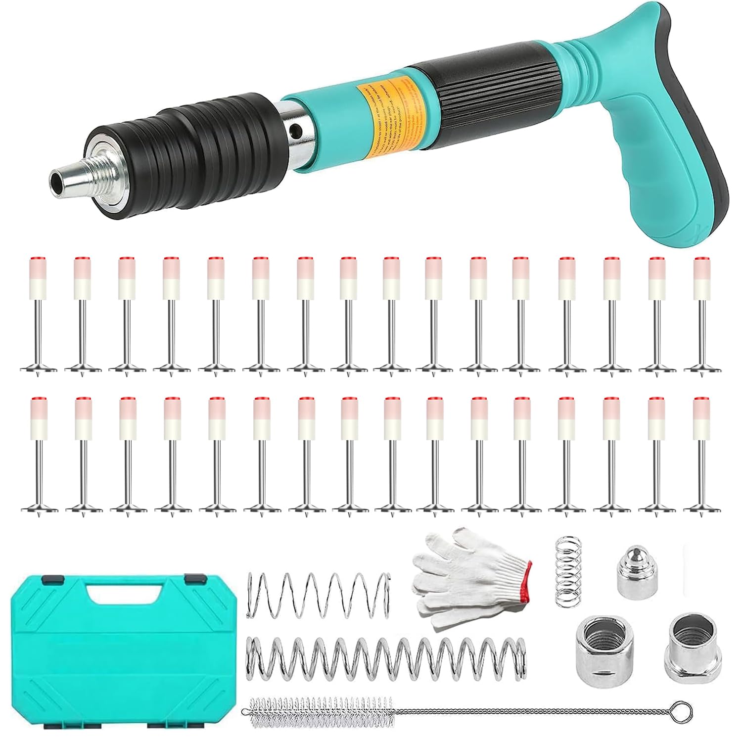 Manual Steel Nail Gun Tool with 50pcs Nails, 5 Speed Adjustable Manual ...