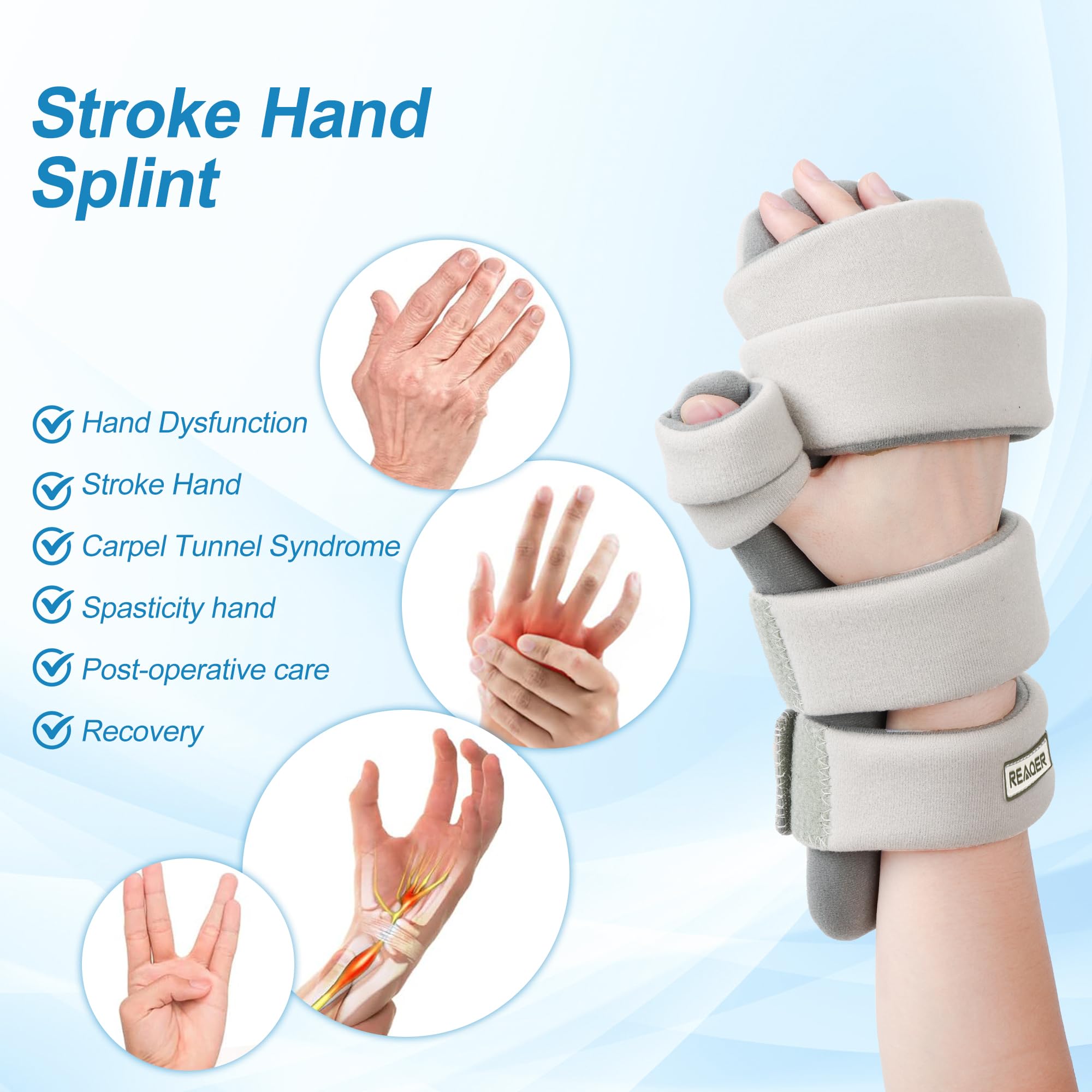 Mua REAQER Resting Hand Splints for Straightening Fingers,Carpal Tunnel ...