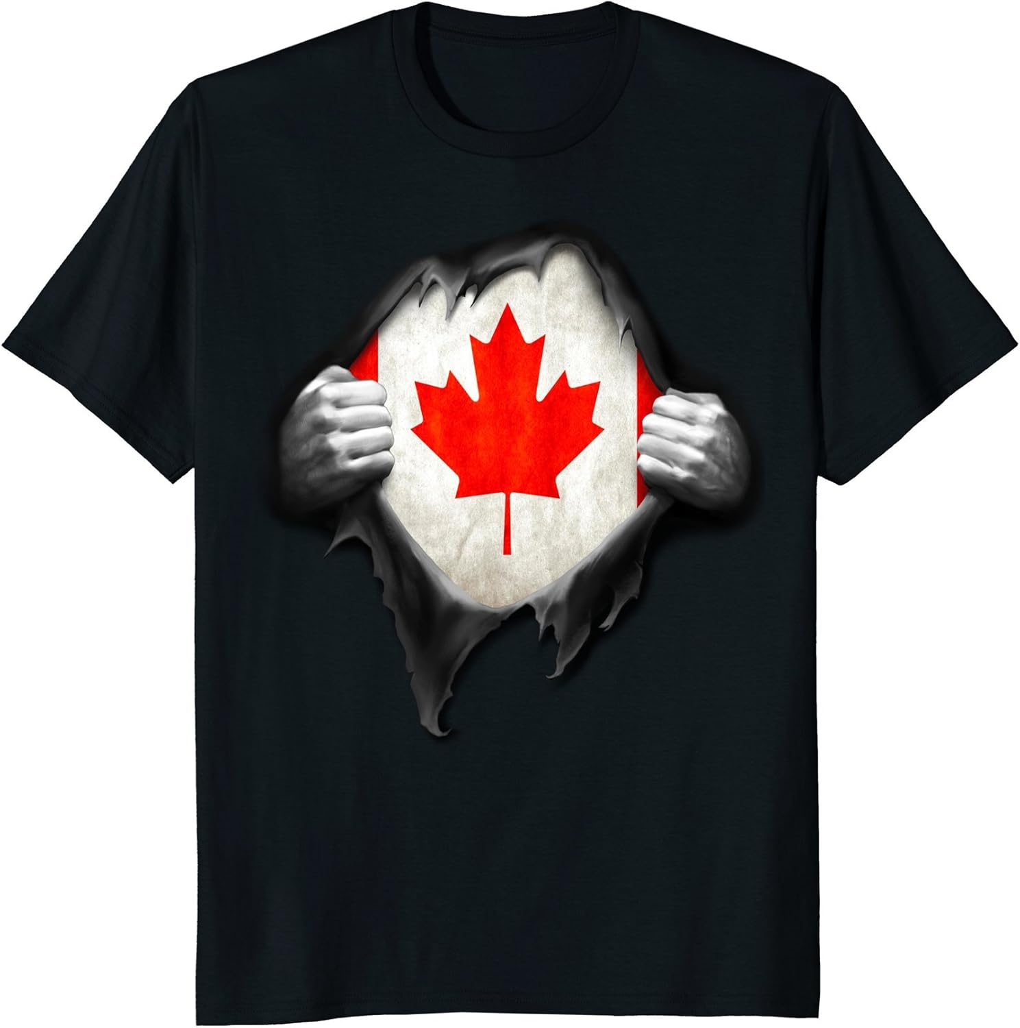 Amazon.com: Canada Flag T Shirt. Proud Canadian: Clothing