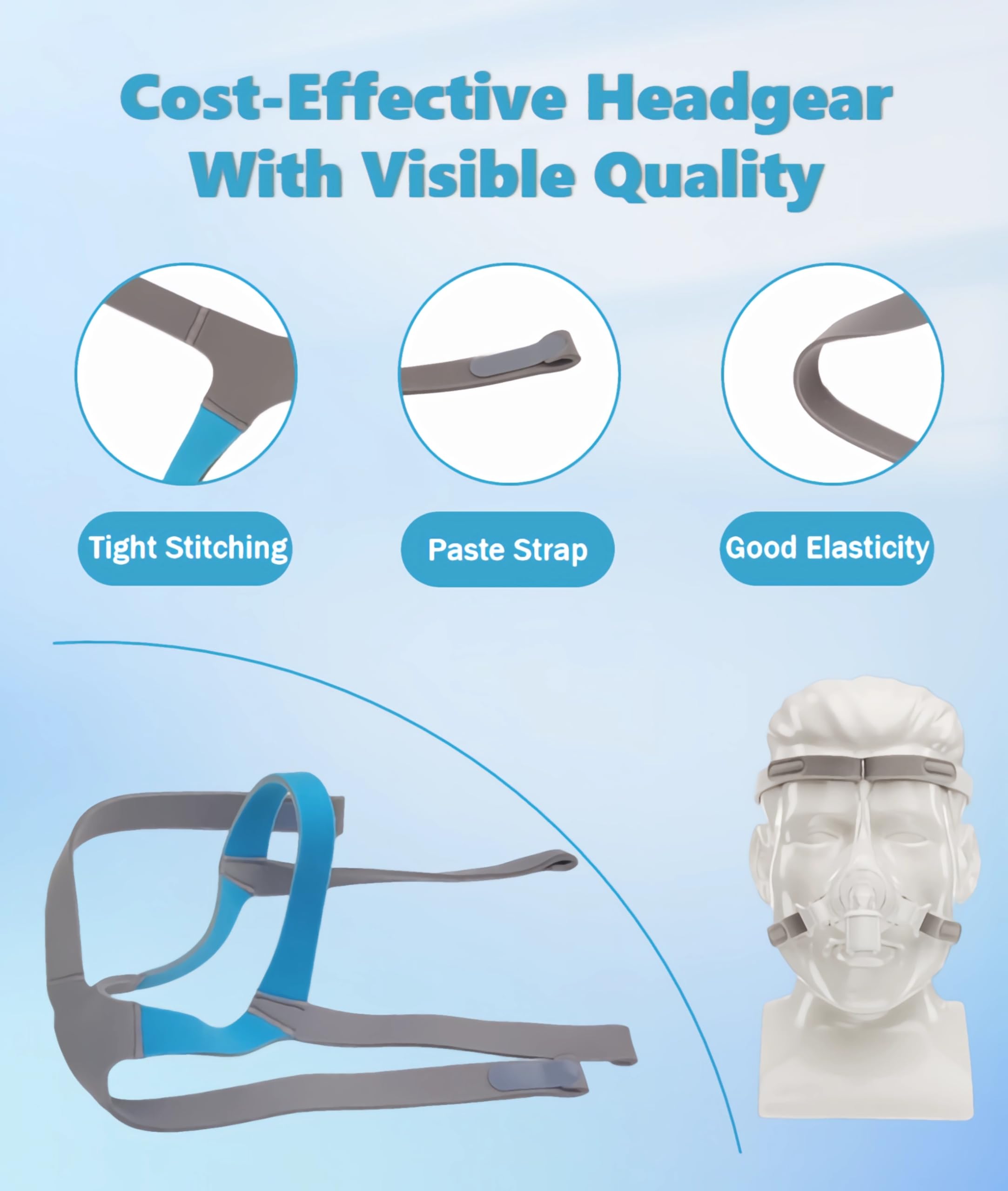 Mua Folanda CPAP Mask Headgear Strap, Universal CPAP Headgear Strap ...