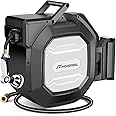 Amazon.com : 5/8" x 100 ft Heavy Duty Retractable Garden Hose Reel by ...