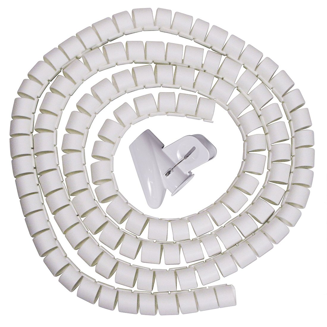 sourcingmap 10mm Flexible Cable Organizer Spiral Tube Cable Wire Wrap ...