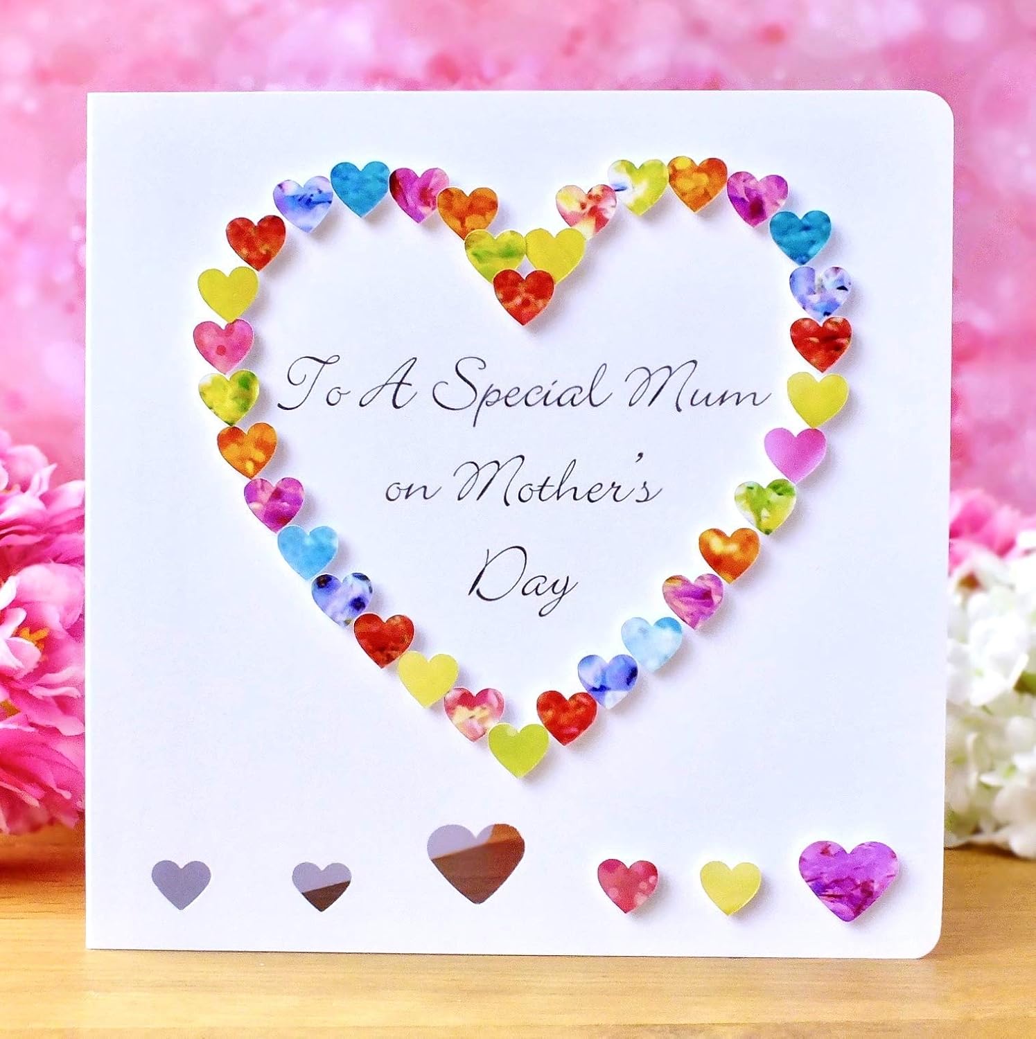Hand Made Mother's Day Card - To A Special Mum - Colourful 3D Handmade ...