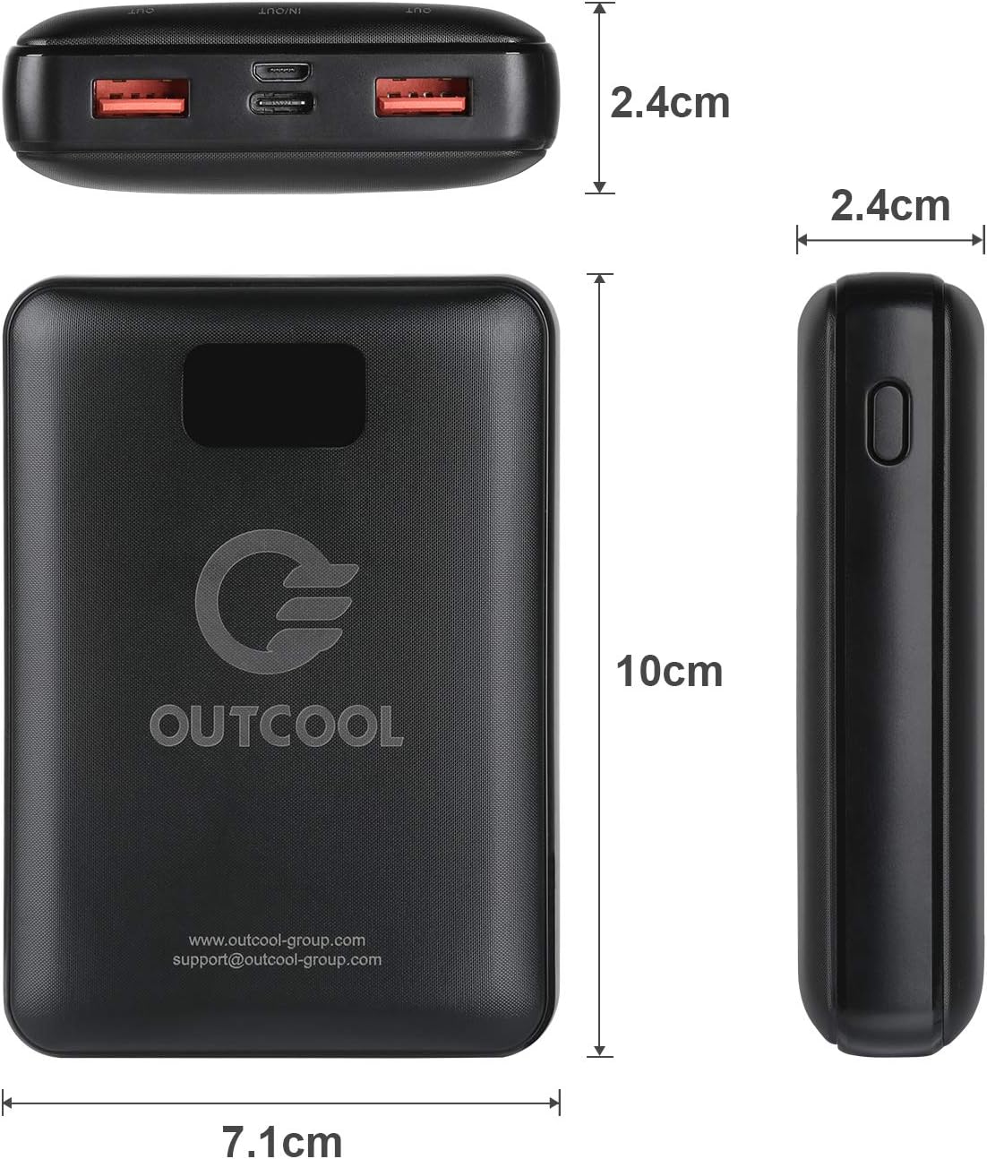 OUTCOOL Power Bank 3.6v 14400mAh Portable Charger for Heated Jackets ...