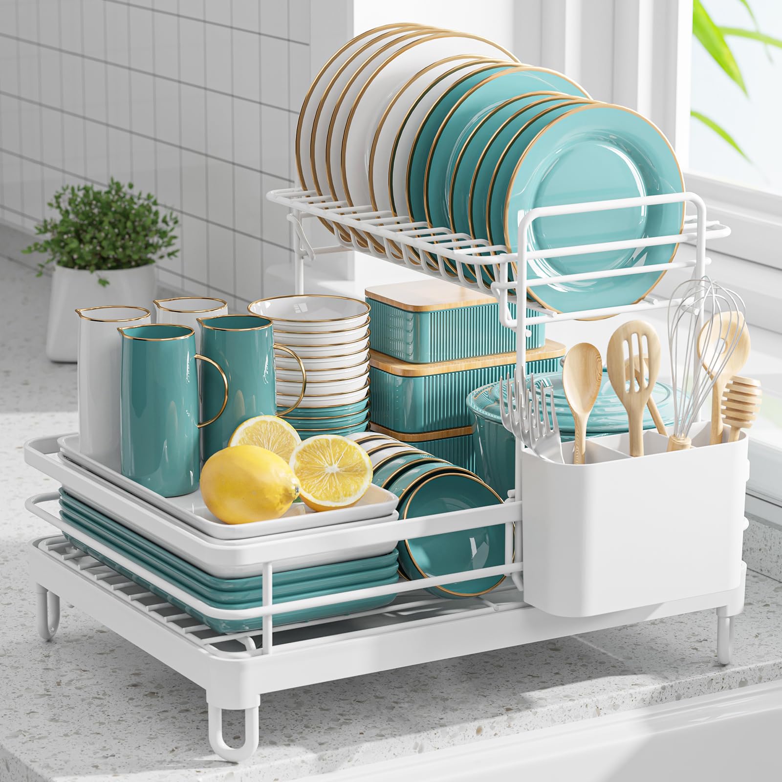 Sakugi Dish Drying Rack - X-Large Stainless Steel Dish Rack for Kitchen ...