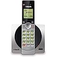 VTech DECT 6.0 Single Handset Cordless Phone with CID, Backlit Keypad ...