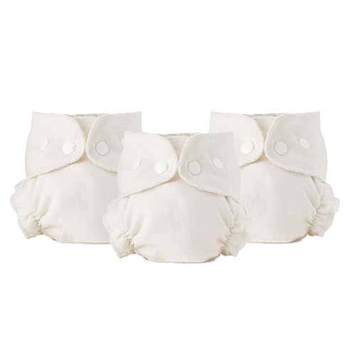 Esembly Cloth Diaper Inner - Organic Cotton Fitted Diaper- Soft, Ultra ...
