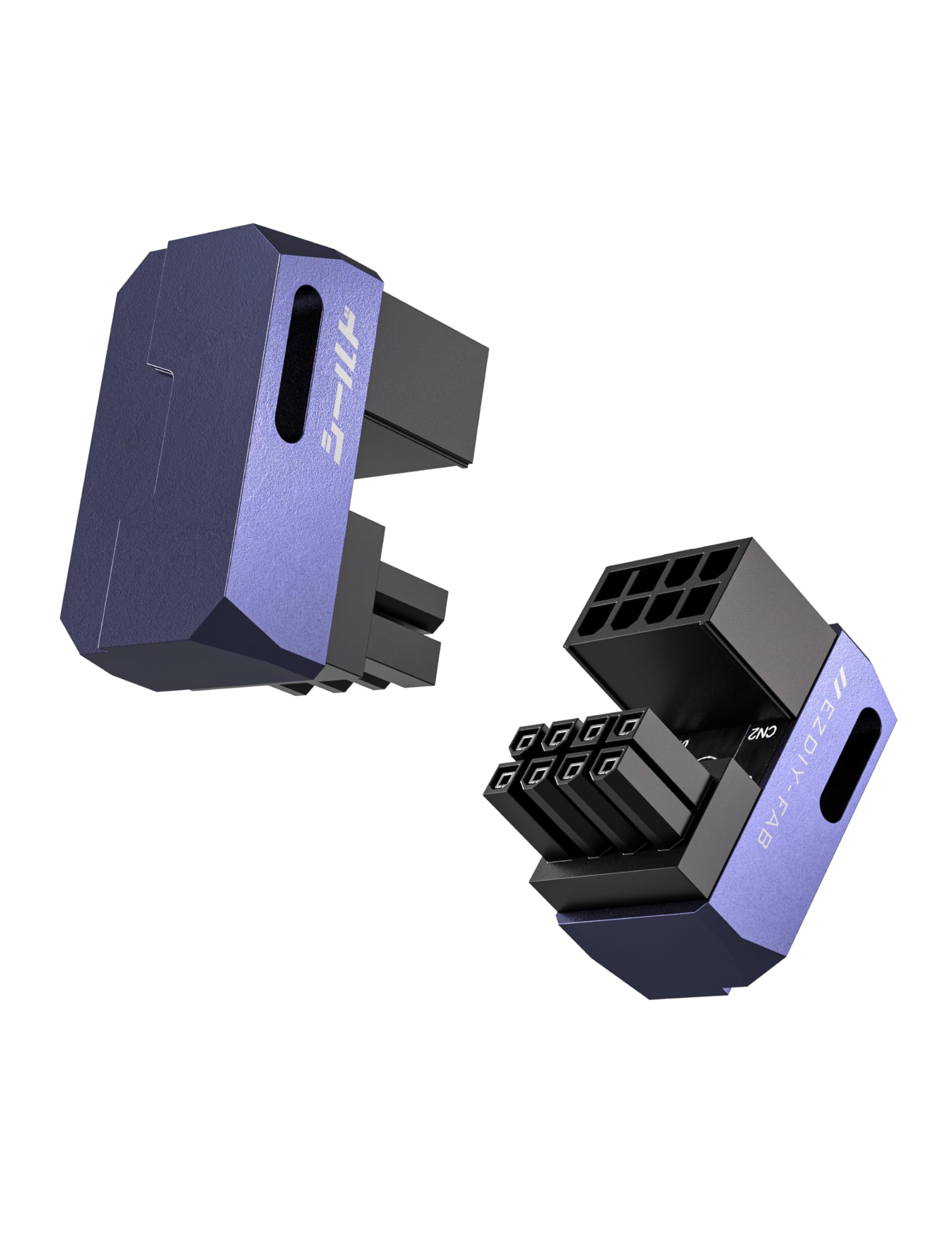 EZDIY-FAB Shield Series 8-Pin PCIe GPU Power Adapter,180-Degree U-Turn ...