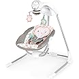 Amazon.com : Ingenuity InLighten 5-Speed Baby Swing - Swivel Infant ...