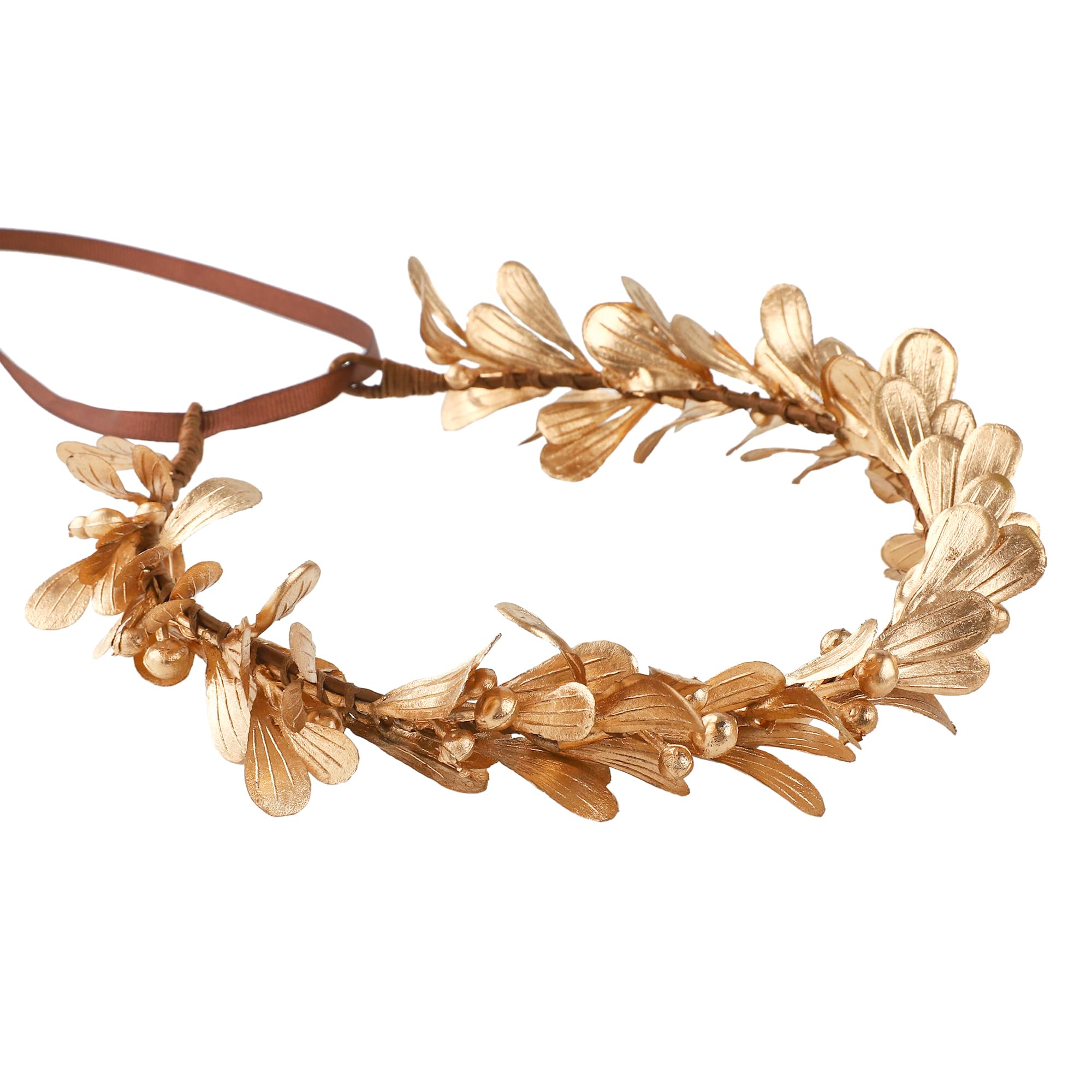 KorViSHOW Gold Leaf Headpiece Headbands for Women Greek Goddess ...