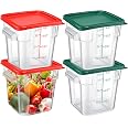 Amazon.com: Maxcheck 4 Pcs 4Qt Food Storage Container with Lids Set ...