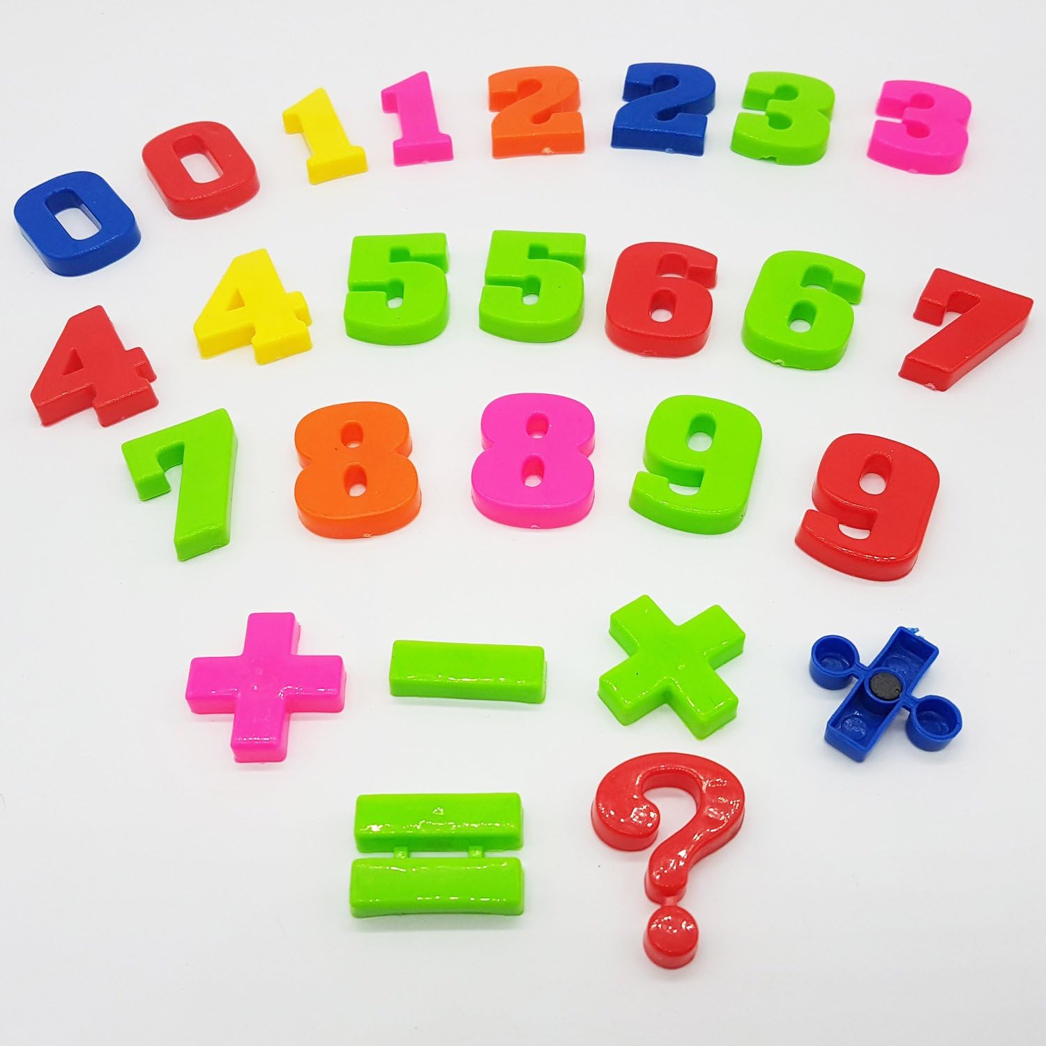 Magnetic Letters and magnetic numbers SET 52 Pieces Bright Colours ...