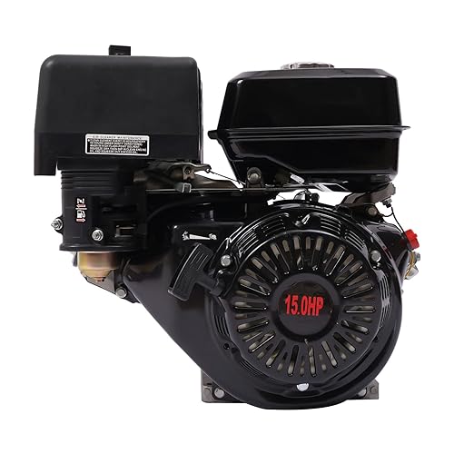 15HP 4-Stroke Gas Engine, 420CC OHV Horizontal Shaft Single Cylinder Go ...