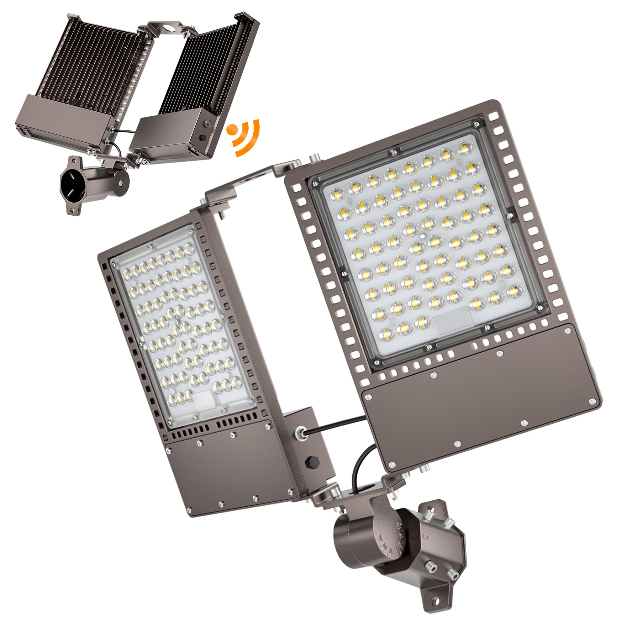 SOLLA 300W LED Parking Lot Lights Outdoor Dusk to Dawn, Ultra-Bright 45,000lm 5000K AC85-277V ...