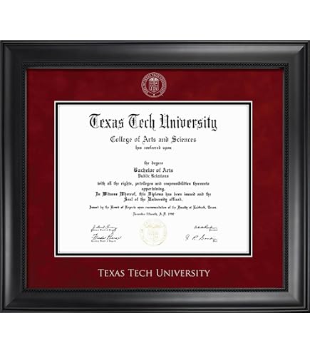 Compra De Marcos Para Diplomas De Texas Tech Amazon.com: ELSKER&HOME