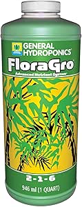 Amazon.com: General Hydroponics FloraGro 2-1-6, Use With FloraMicro ...