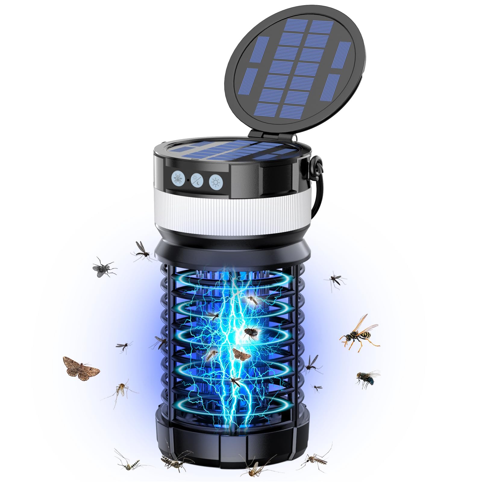 Mua Solar Bug Zapper for Outdoor Indoor, USB-C Rechargeable Mosquito ...
