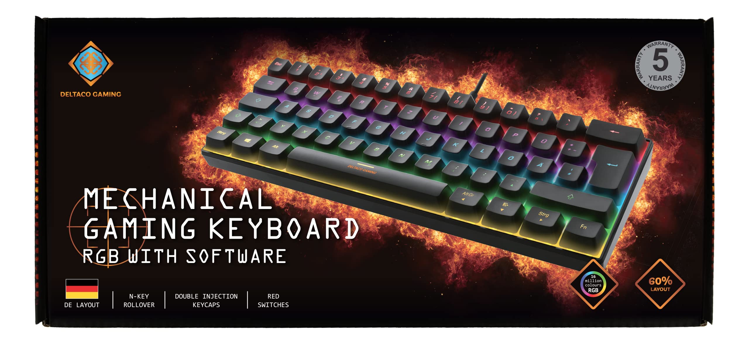 Mua DELTACO GAMING DK430 – Mechanische Gaming Tastatur (RGB Beleuchtung ...