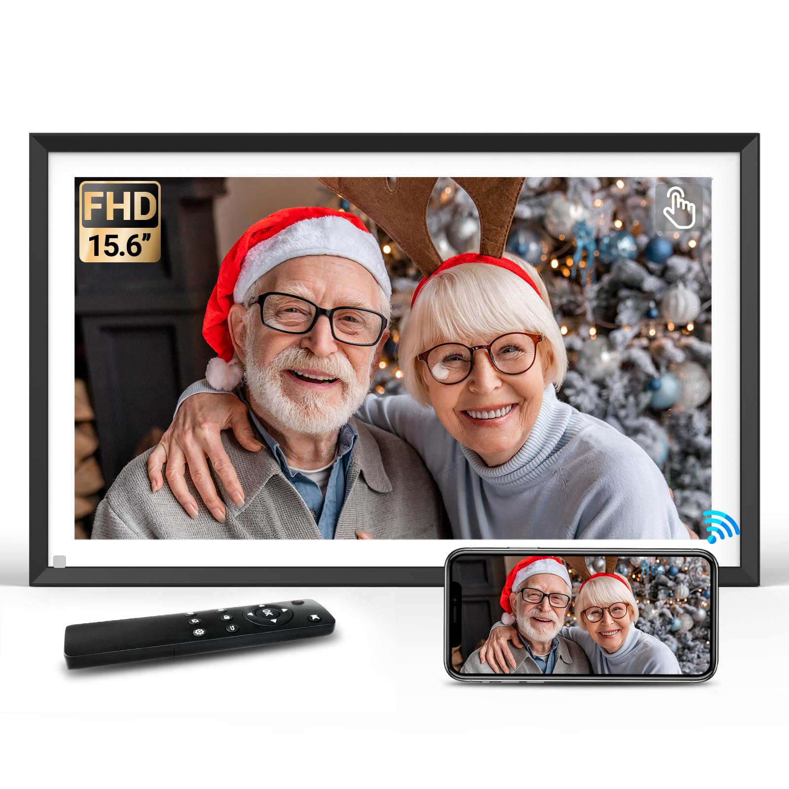 Large Digital Picture Frame 15.6 Inch 64GB Digital Photo Frame WiFi FHD ...