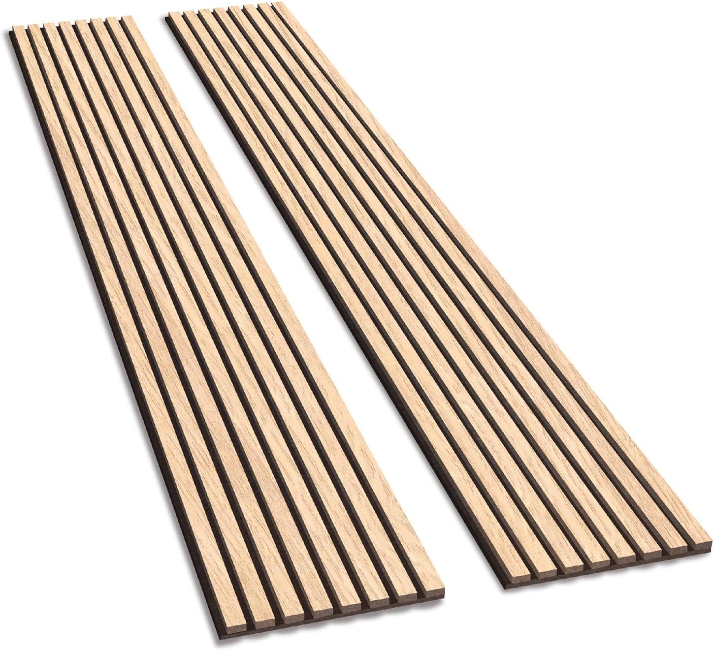 Olanglab Wood Slat Wall Panels, 2 Pack Wood Slats for Wall, 94.48"x 12. ...