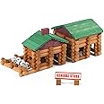Amazon.com: Wondertoys 170 Pieces Wood Logs Set Ages 3+, Classic ...