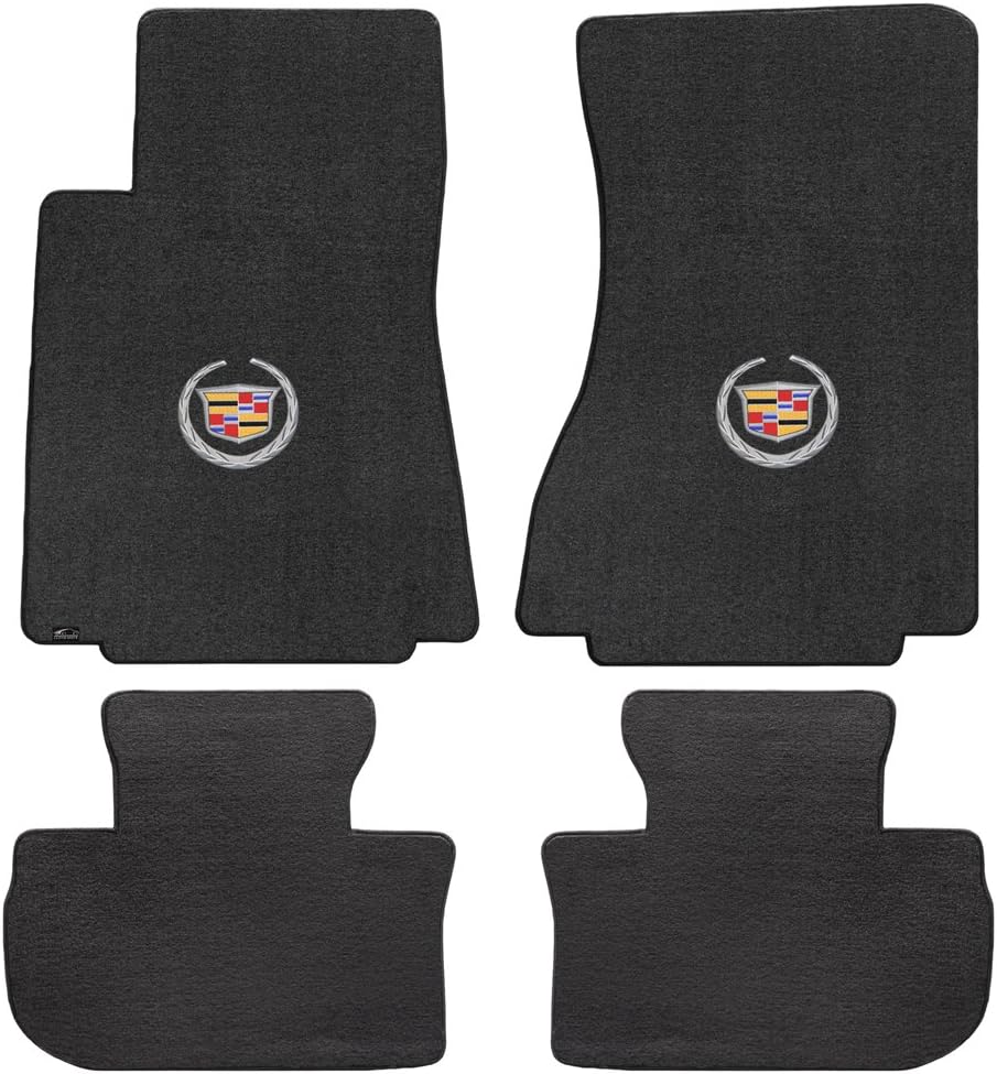 Amazon.com: Lloyd Mats 4 Piece Velourtex Ebony Carpet Floor Mats w ...