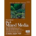 Amazon.com: Strathmore 400 Series Mixed Media Paper, Black, Foldover ...