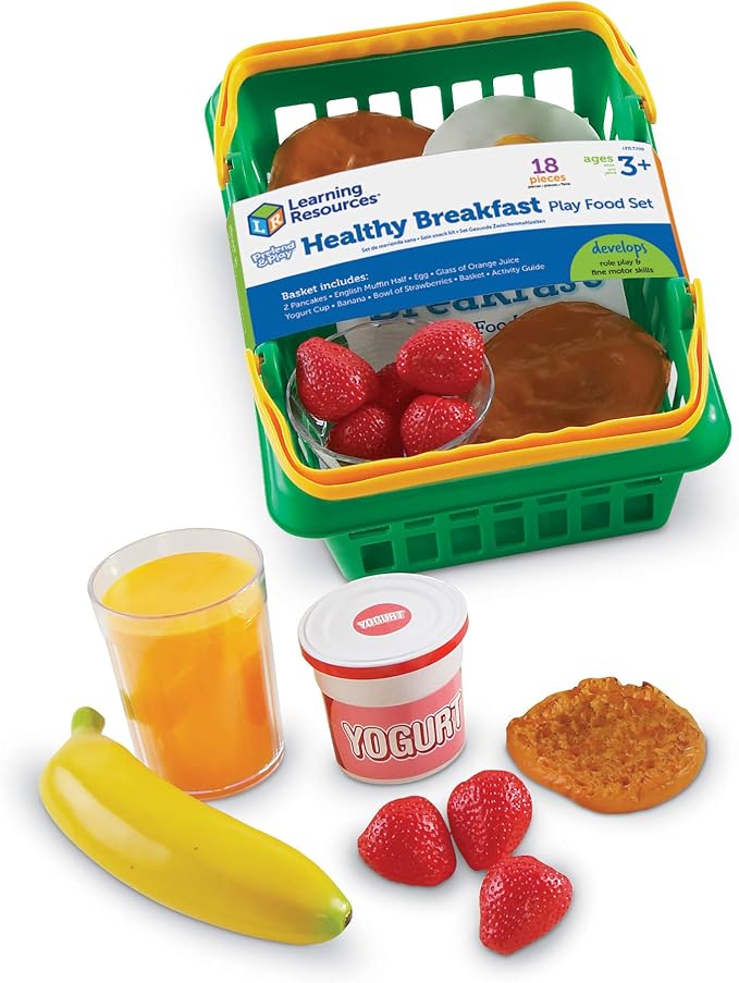 Learning Resources Pretend and Play Healthy Breakfast Set: Amazon.co.uk ...