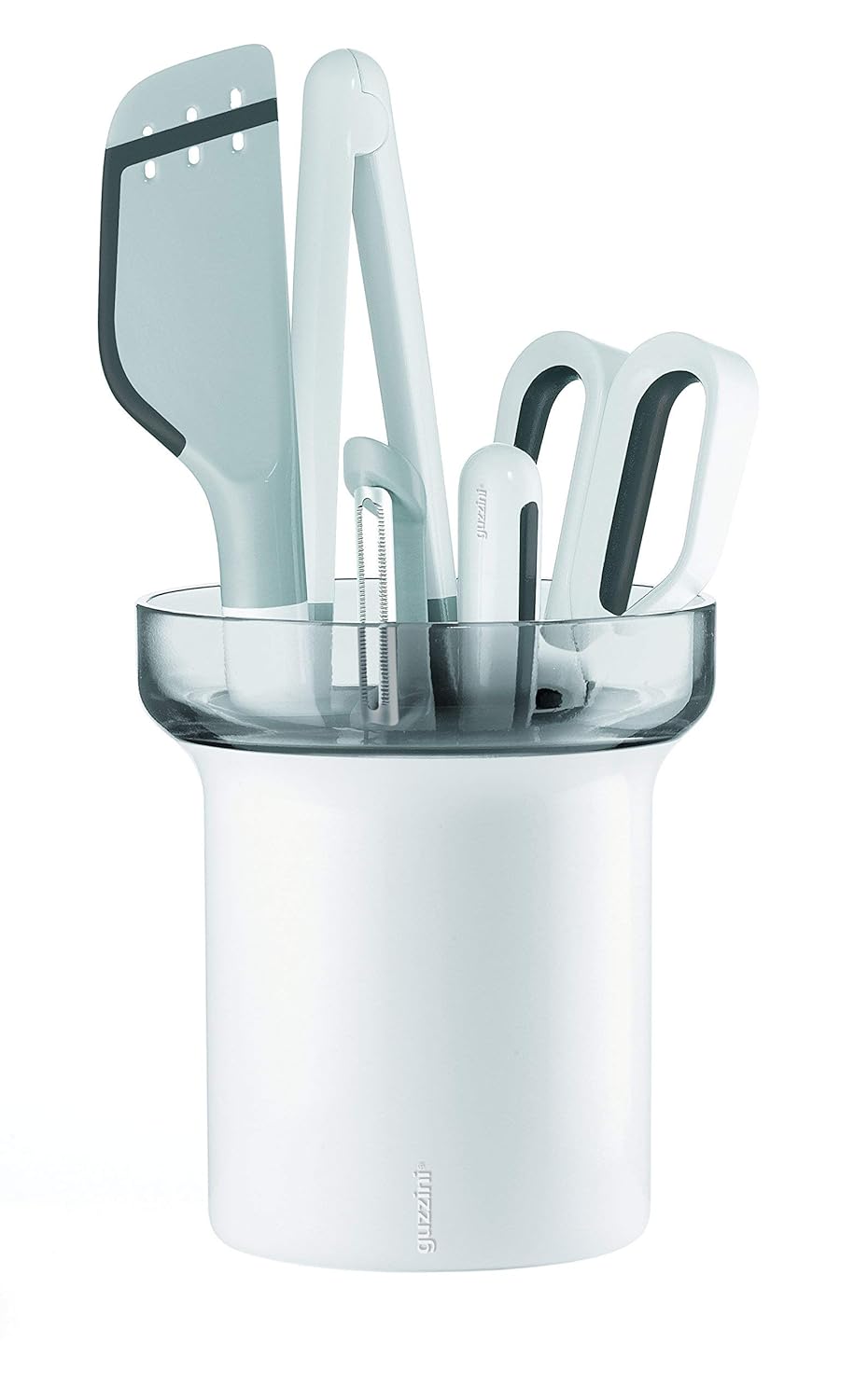 Guzzini Kitchen Active Design Set 5 Utensili con Contenitore, Grigio ...