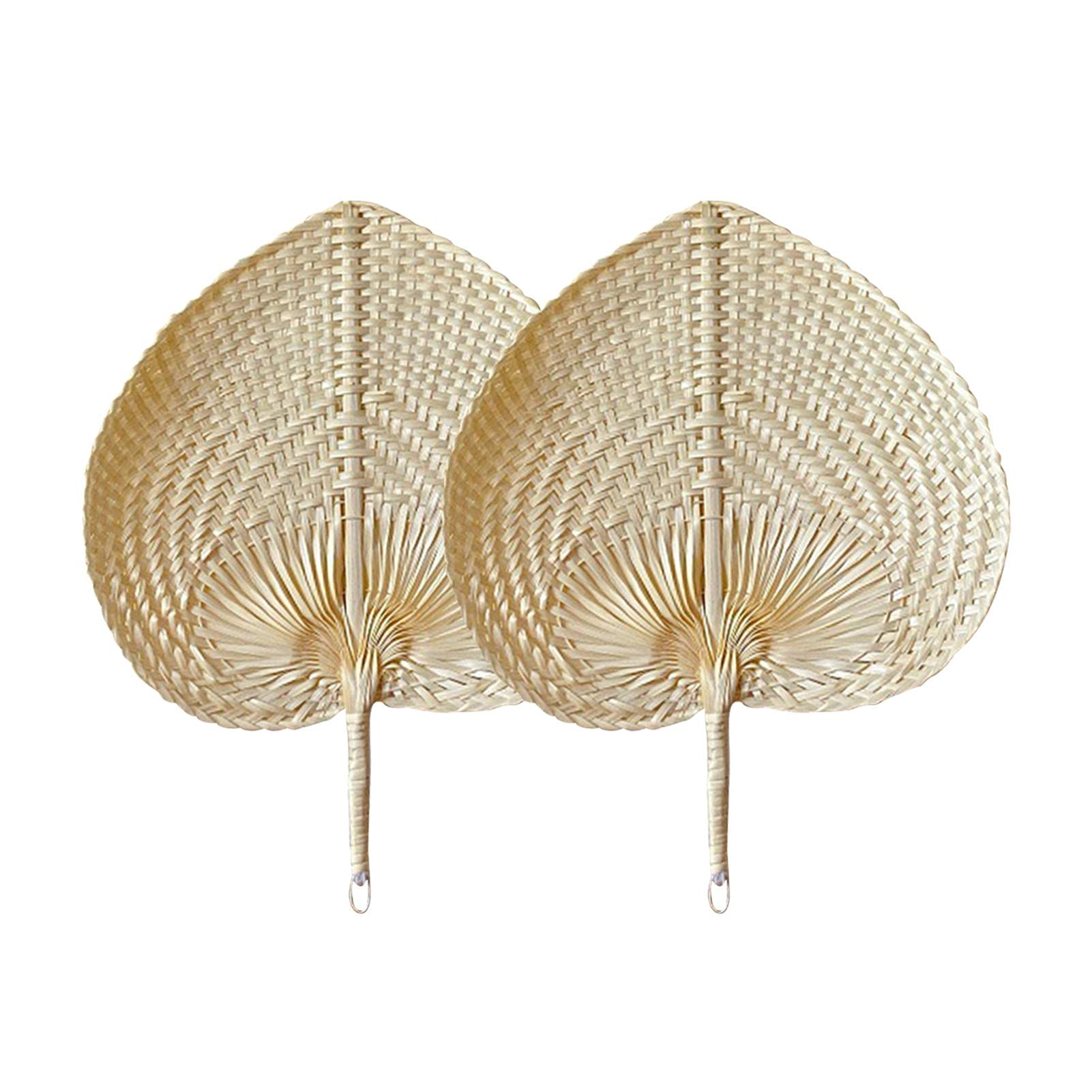 Mua 2pcs Natural Bamboo Fans, Portable Summer Fan Hand-Made Rattan ...